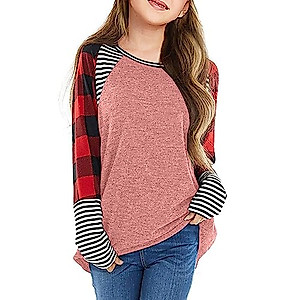 Infant Toddler Baby Girl Long Sleeve Shirts Pullover Crewneck Sweatshirt Solid Cotton Soft Tshirts Baby Sweatshirts Pink