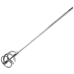 SDS Spiral Mixing Paddle Paint and Mud Mixer Mixer Whisk Silver for Drill in 1 to 5 gallon buckets Fits all Standard (size: 4 inch x 20 inch, around 100mm x500mm)