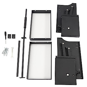 24 Inch Pull Down Cabinet Organizer, 2-Tier Pull-Out Shelf Cabinet Shelf Drop Down Shelf With Buffer Function, Convenient Heavy-Duty Kitchen Cabinet Pull Down Shelf With Anti-slip Handle For Home Use