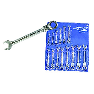 Silverline 399017 Flexible Head Ratchet Spanner Set 14pce 8-24 mm