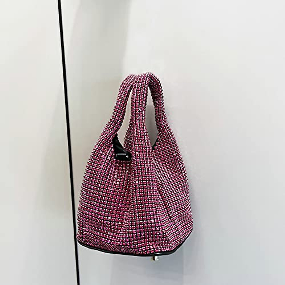 Women Rhinestones Tote Bag Crystal Hobo Bag Bling Bling Evening Handbag Stylish Shiny Clutch Purse Wedding Party