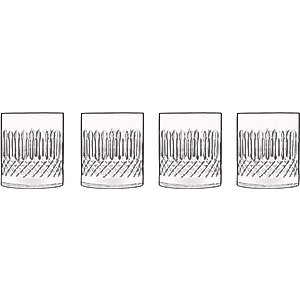 Luigi Bormioli Diamonte 12.75 oz. Double Old Fashion Glass, Set of 4 12769/01