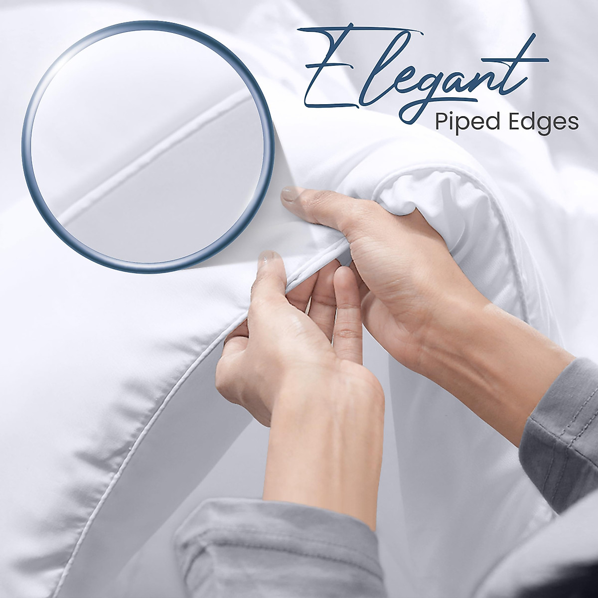 Utopia Bedding Down Alternative Comforter (Queen, White) - All Season Comforter - Plush Siliconized Fiberfill Duvet Insert - Box Stitched