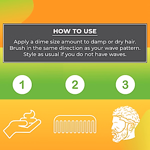 Veeta Superior Wave Grease - Maximum Shine, Non-Greasy Shea & Tangerine Conditioner for Men's 360 Waves (4 oz)