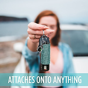 Guard Dog Security Bling it On Pepper Spray, Keychain with Safety Twist Top, Mini and Easy Carry, Lightweight and Fashionable, Maximum Police Strength OC Spray, 16 Feet Range, 0.5 fl oz