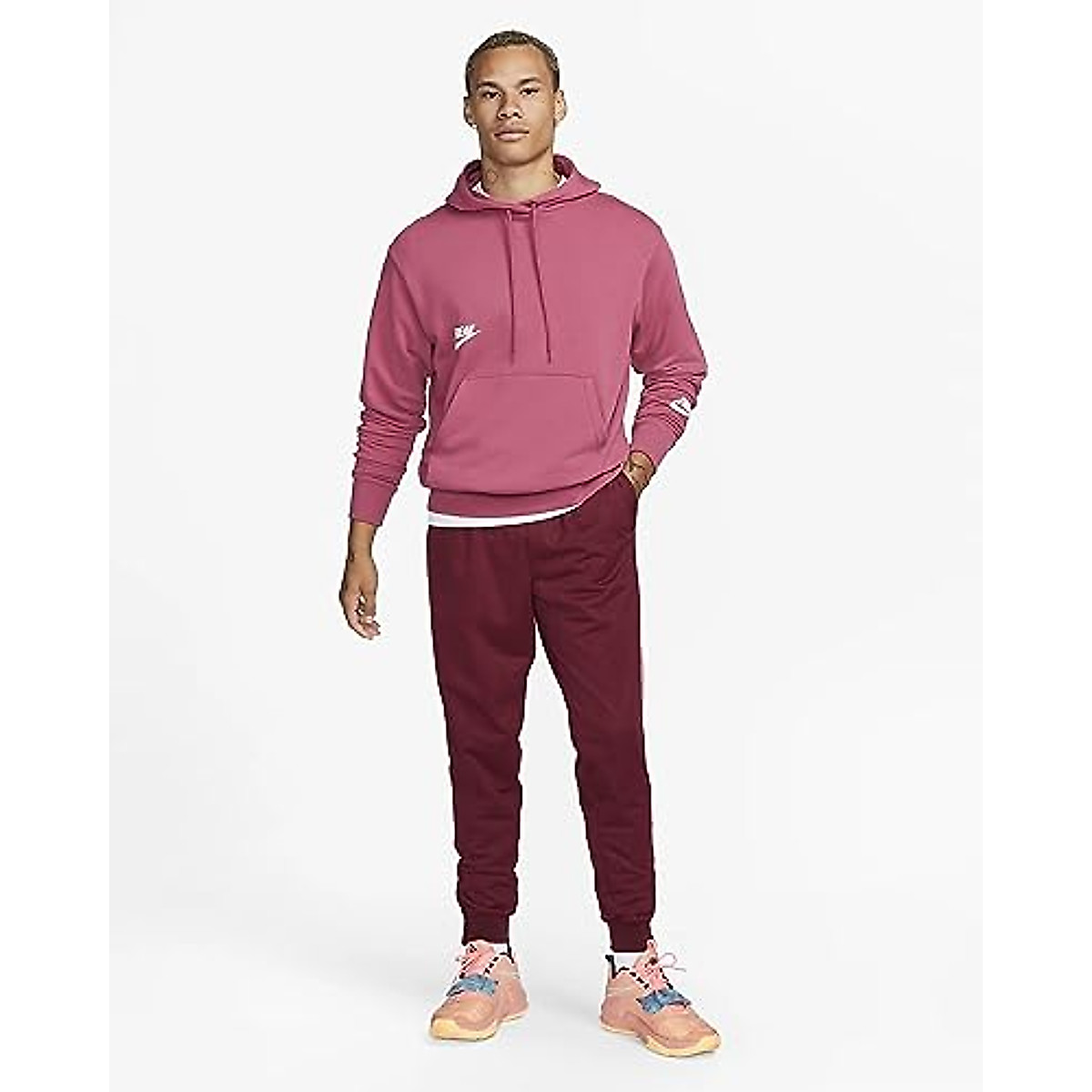 Nike Giannis Men's Lightweight Basketball Pants, Dark Beetroot/Sweet Beet/Sail/Sail, M Regular US