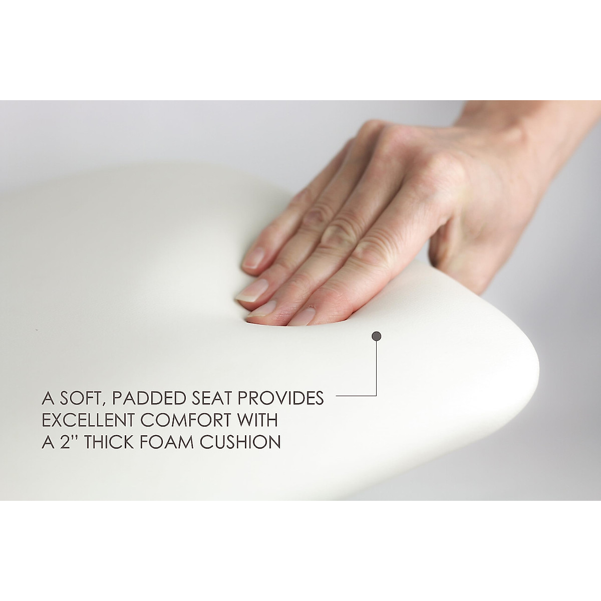 Seachrome P-B180135-NW Replacement Cushion Shower Seat Top Only, White