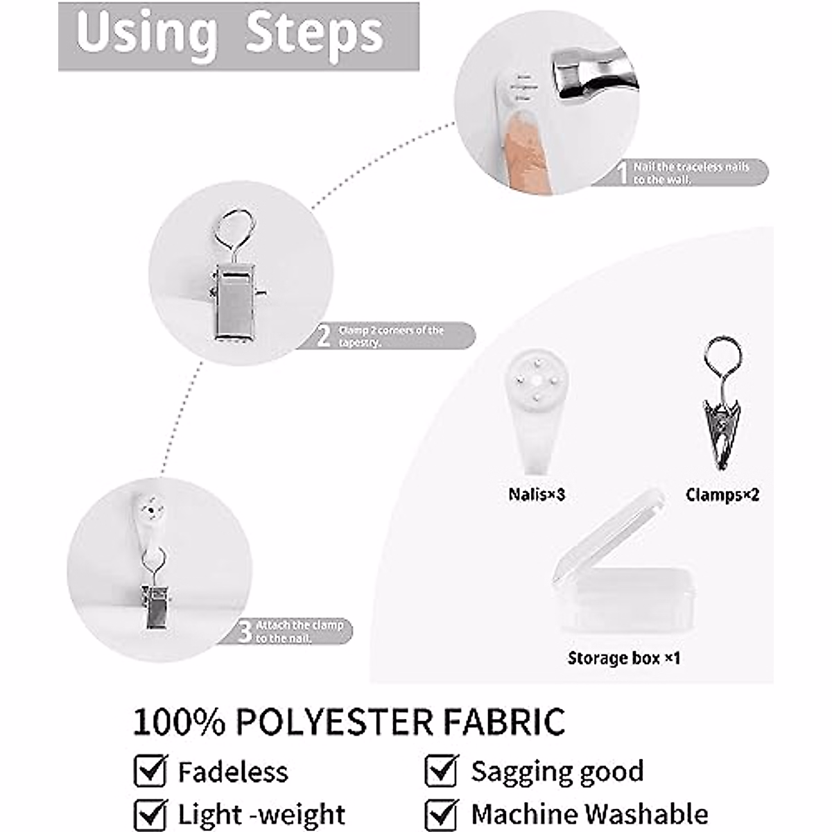 QGHOT Goth Skull Tapestry Wall Hanging, Gothic Lovers Tapestry for Bedroom Aesthetics, Trippy Skeleton Tapestry for Living Room Bedroom College Dorm room Wall Love Art Decor (29x37 in)