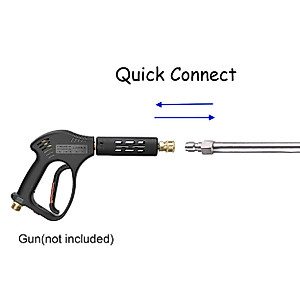 M MINGLE Pressure Washer Extension Wand, Second Story Quick-Connect Nozzle Tips for Power Washer