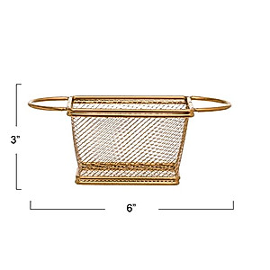 Bloomingville Gold Stainless Steel Mesh Baskets