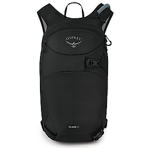Osprey Glade 12 Ski and Snowboard Backpack, Black