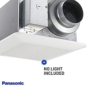 Panasonic FV-0511VQ1 WhisperCeiling DC - Bathroom Exhaust Fan with Speed Selector - SmartFlow Technology - Quiet Energy Star-Certified Ceiling Fan - White