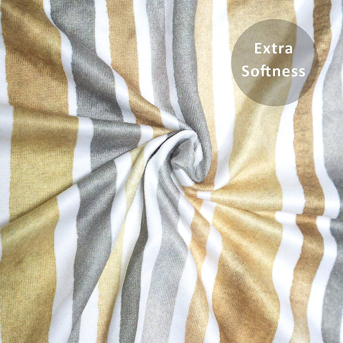 Extra Soft Stretchy Fitted Crib Sheets for Baby.2 Pack Cotton Blend Premium Sheets for Standard Crib and Toddle Mattress,Grove Pattern. (CS002)