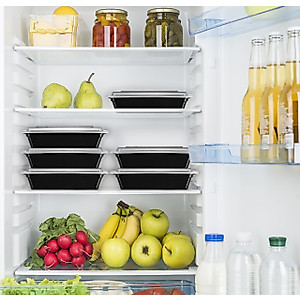 Ez Prepa [15 Pack] 28oz Single Compartment Meal Prep Containers with Lids - Food Storage Containers Bento Box, Lunch Containers, Microwavable, Freezer, and Dishwasher Safe, Food Containers