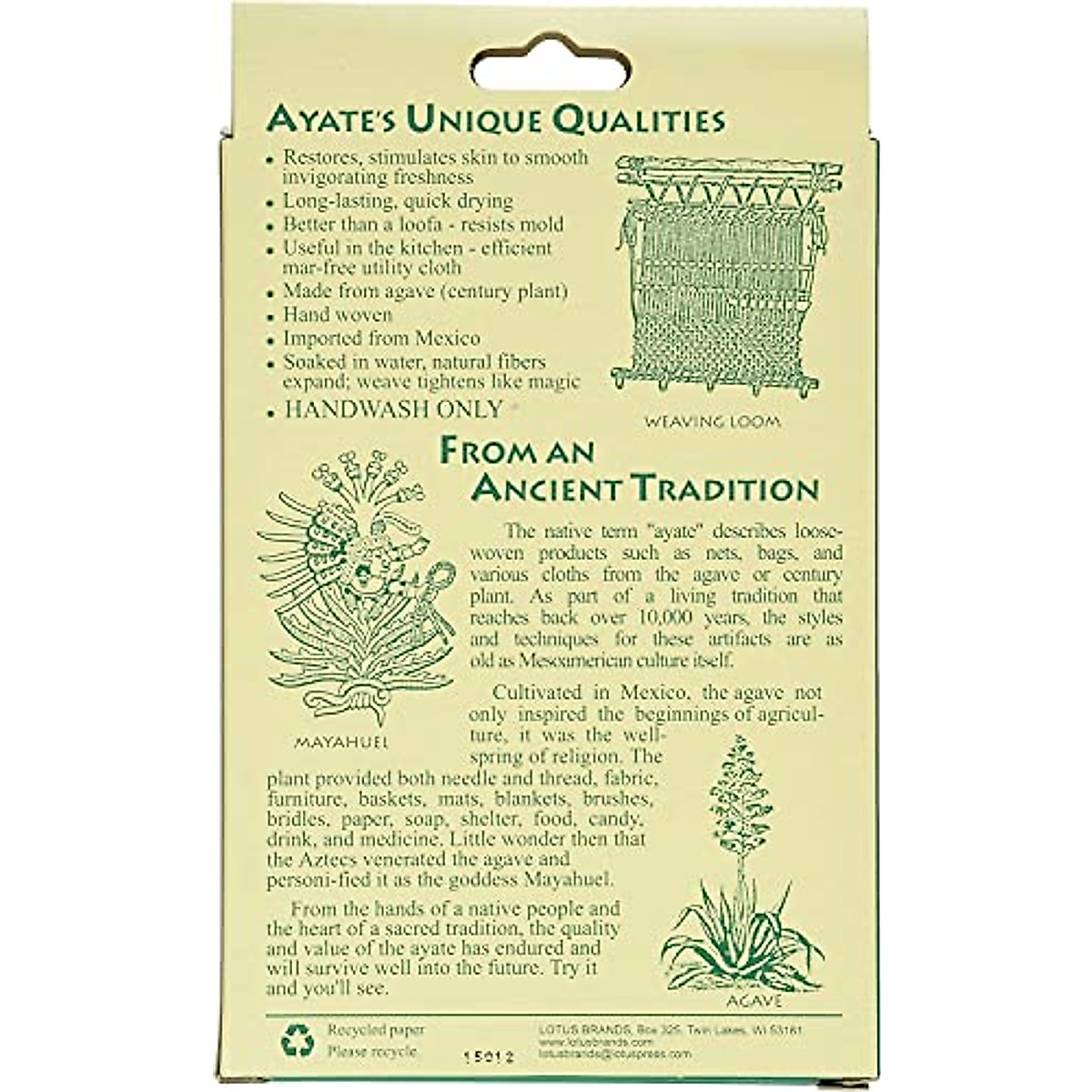 Ayate Washcloth, Exfoliating Washcloth for Face & Body, Wash Cloth for Shower, Body Loofah Alternative, Scrub Towel, Resists Mold, Made from Agave Fiber (Pack of 6)