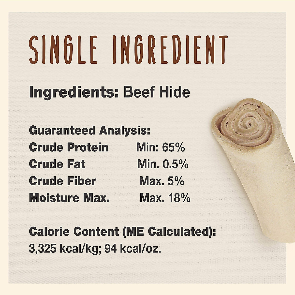 Cadet Premium Grade Beef Hide for Dogs, Long Lasting Rawhide Chips, Single Ingedient Dog Chews, Beef Hide Flavor (2 Pound)