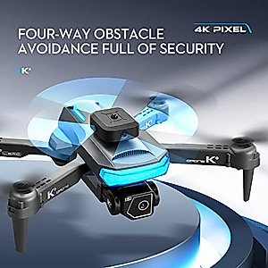FIRE BULL Drone with Camera for Adults Kids, XT5 1080P FPV Live Video, Foldable WIFI RC Quadcopter with Dual camera switch, VR 3D Experience with 2 Batteriesm for 24 Min Flight, 3 Speeds, Toys Gifts for Boys Girls