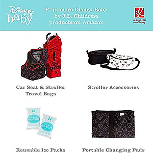 Disney Baby by J.L. Childress TwoCOOL Breastmilk Cooler - Double Baby Bottle & Food Bag - Ice Pack Included - Fits 2-4 Bottles - Insulated & Leak Proof Bottle Bag - Mickey Minnie Ivory