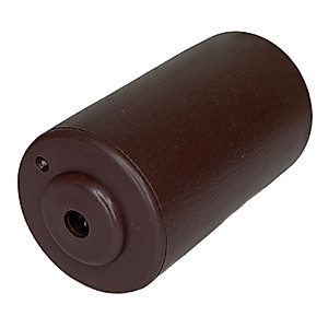 ProFurnitureParts 3.5" Inch Brown Round Tapered Plastic Sofa Couch Chair Legs Set of 4 (3.5)