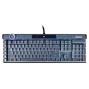 Silicone Keyboard Skin Cover Compatible for Corsair K100 RGB Mechanical Gaming Keyboard, Corsair K100 RGB Optical-Mechanical Gaming Keyboard (Clear)