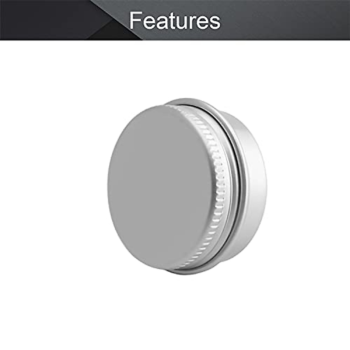 Othmro 3pcs 0.3oz Metal Round Tins Aluminum Tin Cans Containers with Screw Lid, 35 * 18mm(DxH) Silver tin cans for Salve, Spices, Lip Balm, Tea or Candies 10ml