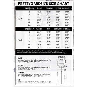 PRETTYGARDEN Women's Fall 2 Piece Lounge Outfit Long Sleeve Crewneck Pullover Tops High Waisted Pants Set Tracksuit (Navy,3X-Large)