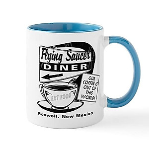 CafePress Flying Saucer Diner Mug Ceramic Coffee Mug, Tea Cup 11 oz