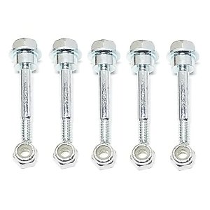 5 Shoulder Bolts (Shear) and 5 Locknuts Compatible with Craftsman Poulan Husqvarna Bolt 179828 187494 188243 198636 192090 532179828 532187494 532188243 532198636 532192090 and Locknut 73800400