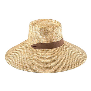 Lack of Color Women's Paloma Wide-Brimmed Straw Sun Hat (Small, Natural)