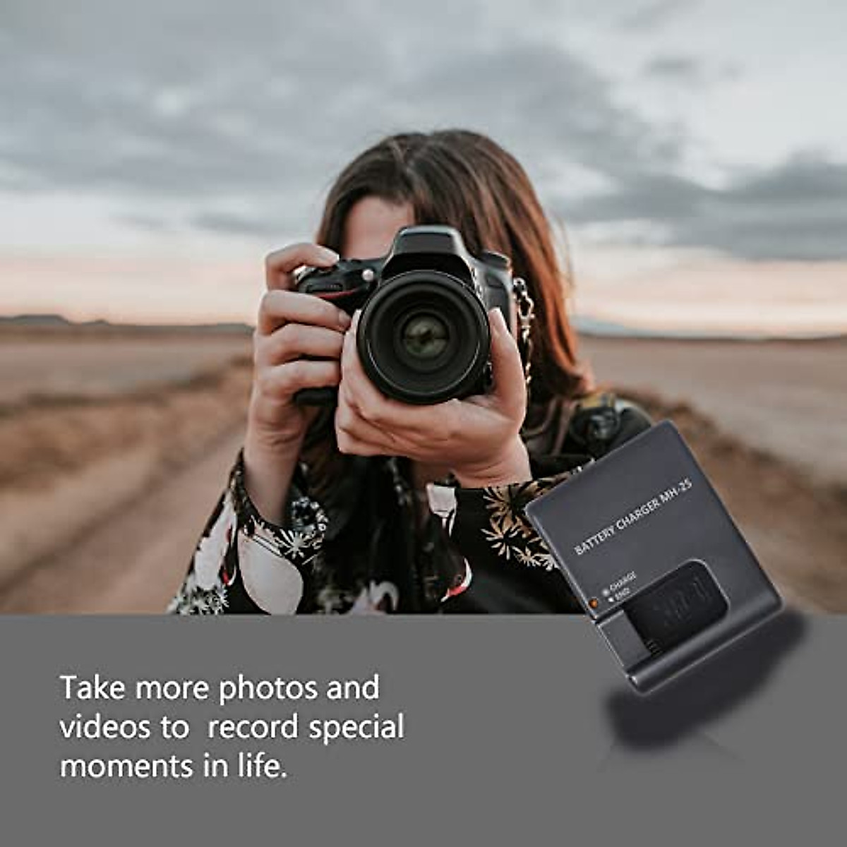 MH-25 Quick Charger for Nikon Battery: MH-25a EN-EL15 EN-EL15a EN-EL15b EN-EL15c EP-5B D500 D600 D610 D750 D780 D800 D800E D810 D810A D850 D7000 D7100 D7200 D7500 Coolpix Z5 Z6 Z6 II Z7 Z7II V1 1 V1