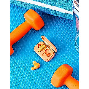 Skullcandy Dime In-Ear Wireless Earbuds, 12 Hr Battery, Microphone, Works with iPhone Android and Bluetooth Devices - Orange