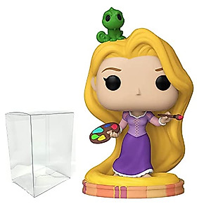 Visit the Funko Store Rapunzel Pop Protector Bundle - Figurine 3.75 Inch Classic Character Ultimate Princess Collection with PET Clear Plastic Case for Collectible Vinyl Figures