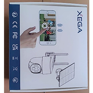 Xega 4G LTE Cellular Security Camera Solar with SIM Card (Verizon AT&T T-Mobile),Wireless Outdoor No WiFi Security Camera,2K HD PTZ Night Vision Motion Detection 2 Way Talk SD&Cloud Storage