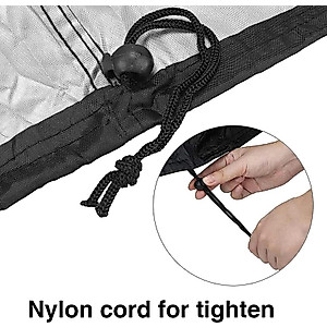 FLTRGO Patio Hanging Egg Chair Cover with Drawstring, Garden Swing Chair Covers 210D Oxford Waterproof Windproof Anti-UV Outdoor Furniture Protector