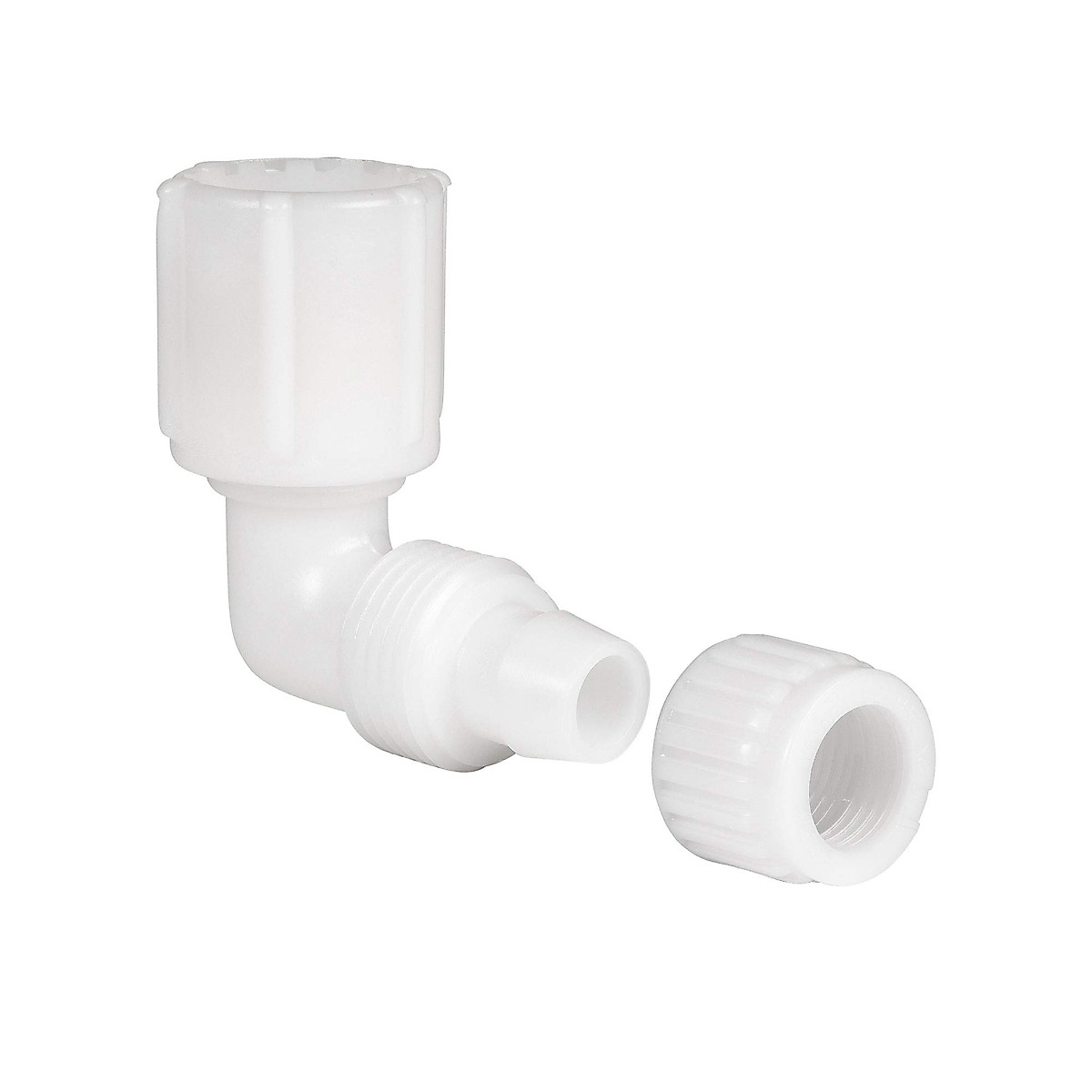 RecPro RV Plumbing Hardware | 06816 | 1/2" Compression to Swivel Faucet Elbow Adapter | 90-Degree Fitting | Pex Pipe/Tubing Fittings (2 Fittings)