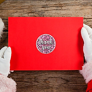 muminglong Cute Pink Leopard Print Thank You Small Business Stickers,Thank You Stickers,Happy Mail Stickers,Handmade Stickers,Small Shop Sticker,Package Stickers for Small Business, 500 PCS