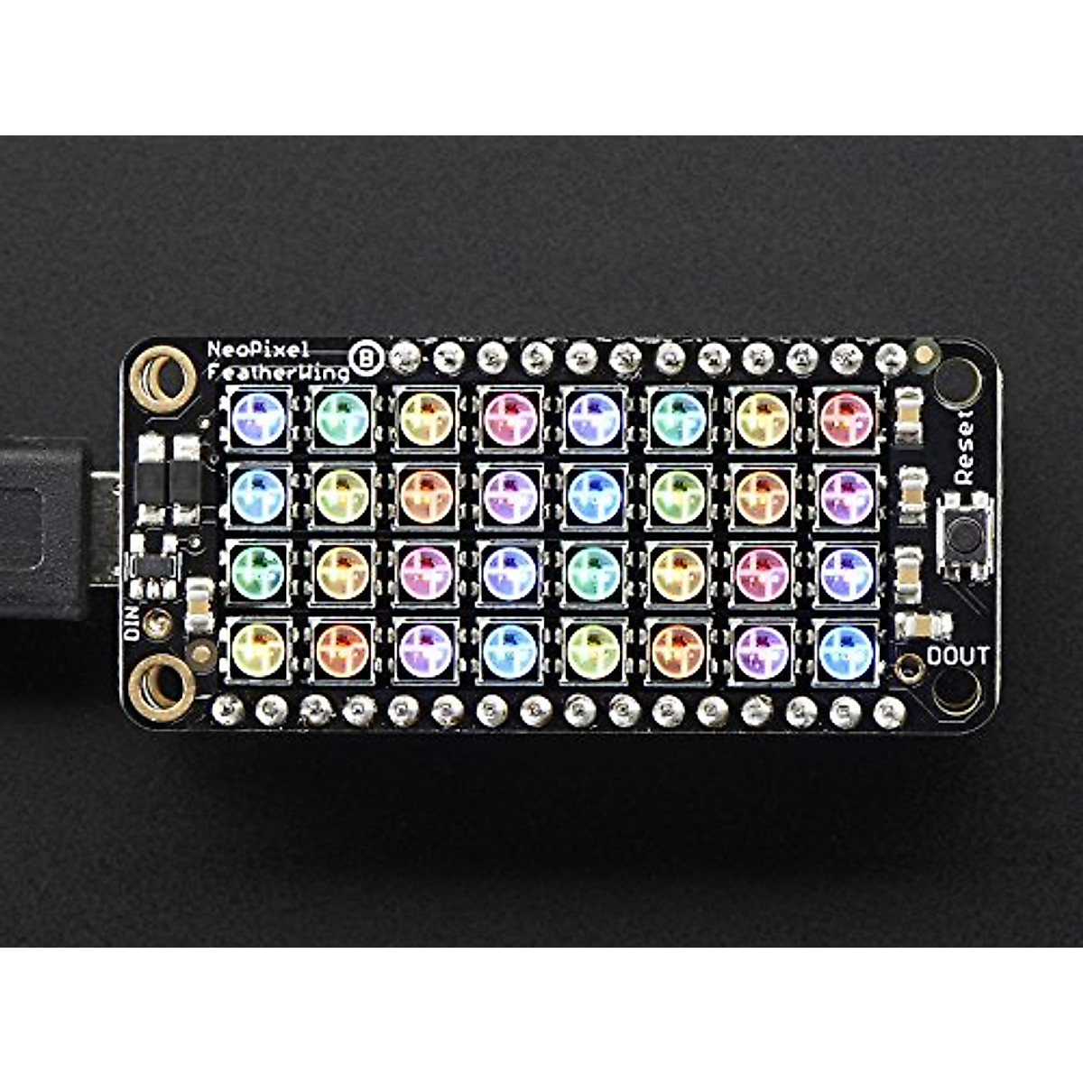 NeoPixel FeatherWing - 4x8 RGB LED Add-on for All Feather Boards