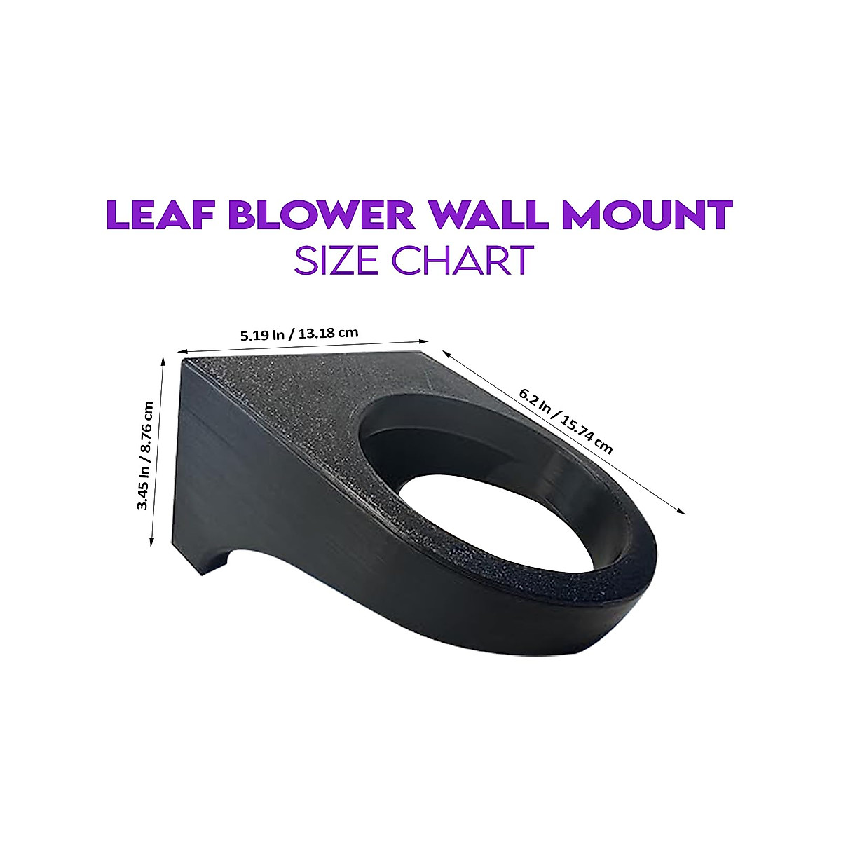 239 Prints Leaf Blower Wall Mount| Blower Holder Mount Rack| Heavy Duty Plastic Wall Holder for Leaf Blower| 3D Printed | Made in USA