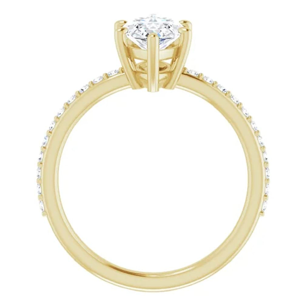 925 Silver, 10K/14K/18K Solid Gold Moissanite Engagement Ring,3.0 CT Marquise Cut Handmade Solitaire Ring, Diamond Wedding Ring for Women/Her Anniversary Ring, Birthday Ring,VVS1 Colorless Gift