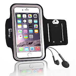 Premium iPhone 8 Running Armband with Fingerprint ID Access. Sports Phone Arm Case Holder for Jogging, Gym Workouts