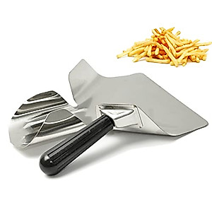 Mantouxixi Food Grand Stainless Steel French Fry Bagger Scoop, Chip Popcorn Bagger Ice Candy Snacks Desserts Scooper, Right Handle