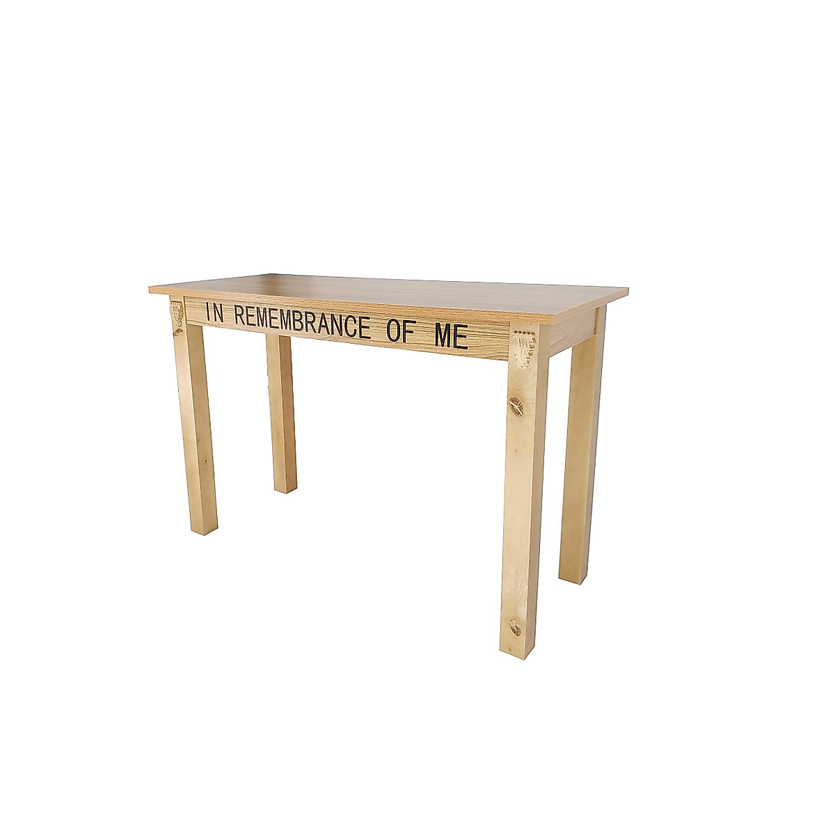 HOLYS 43.3" L x 19" D x 28.3" H Wood Holy Communion Table 11462