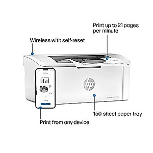 HP LaserJet M110w Wireless Printer, Print, Fast speeds, Easy setup, Mobile printing, Best for small teams