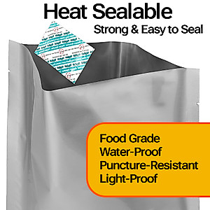 Dry-Packs 30-1 Gallon Mylar Bags & Oxygen Absorbers for Dried Food & Long Term Storage by Dry-Packs®!