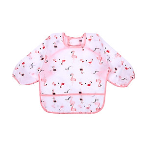 Accmor 3 Pack Long Sleeve Baby Bibs, Waterproof Sleeved Bib, Toddler Soft Bib for 6-24 Months