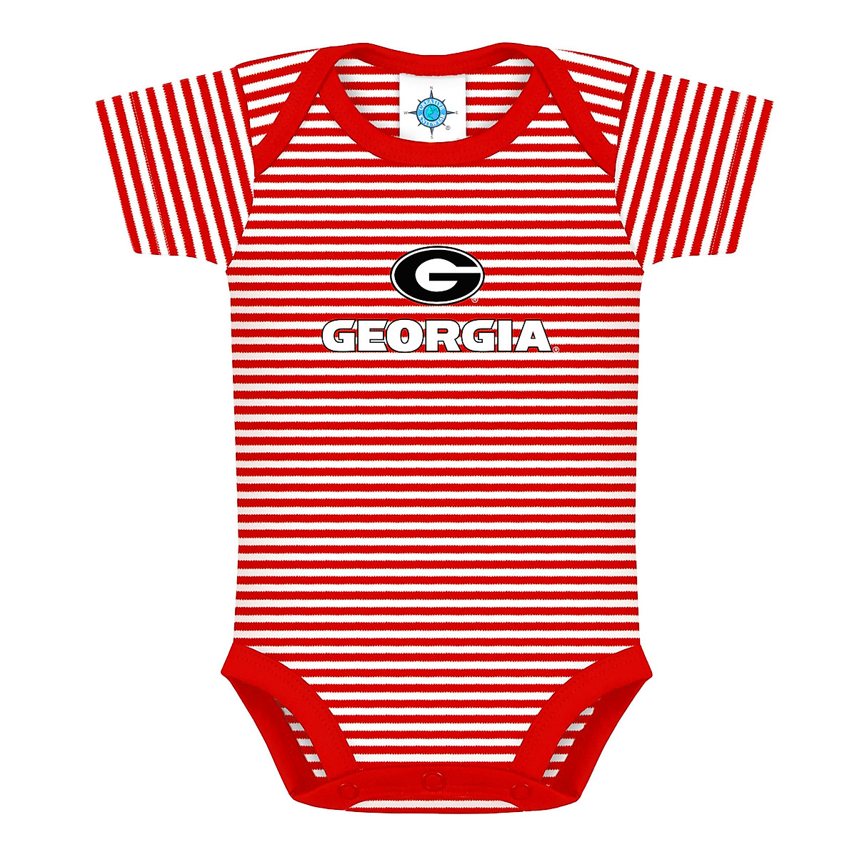 Creative Knitwear College Baby NCAA Infant Striped Bodysuit