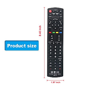 New Universal Controller Replaced Remote Works for 99% Panasonic LED LCD Learn 3D TV Also SUBs N2QAYB000926 N2QAYB000485 N2QAYB000837