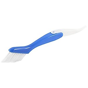 uxcell Plastic Foldable Window Tracks Cleaning Brush Blue