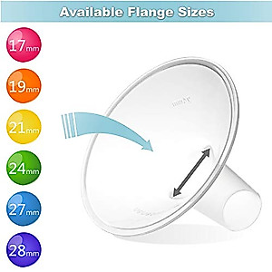 Nenesupply Pump Parts 21mm Flanges Compatible with Medela Breastpump Flange Valve Membrane Connector Compatible with Personalfit Connector Not Original Medela Pump Parts. Pump in Style Symphony
