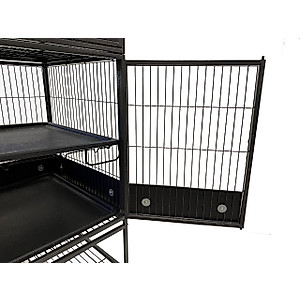 Scatter Guards for Ferret Nation Critter Nation Cage (Double, Black)